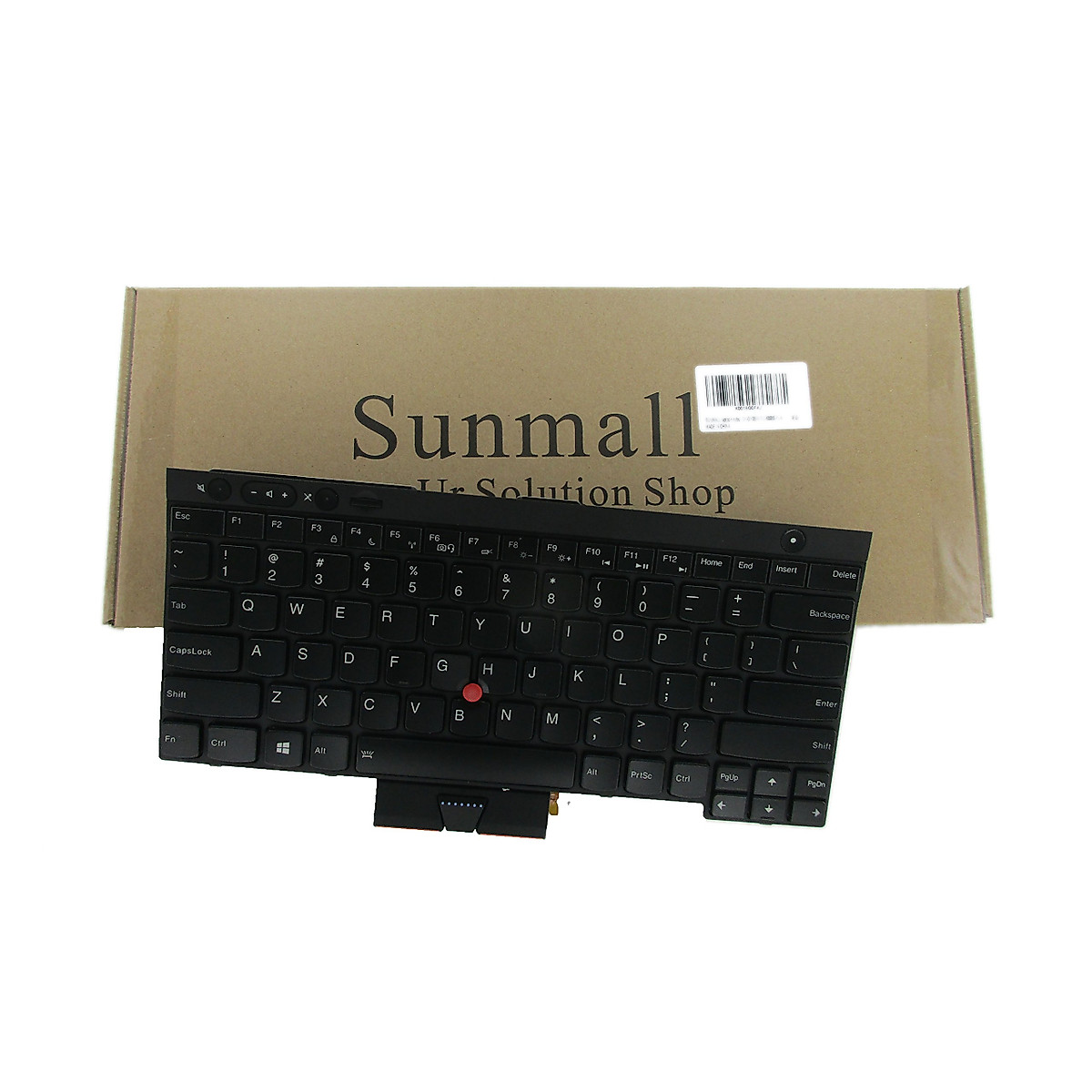 SUNMALL New Laptop Keyboard Replacement with Pointer(no Backlit) Compatible with Lenovo IBM ThinkPad T430 T430S T430I X230 X230T X230I T530 W530 (Not Fit T430U X230S)