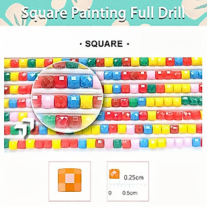 Diamond Painting Kits for Adults, DIY 5D Square Full Drill Art Perfect for Relaxation and Home Wall D¨¦cor (Stitch, 12x16inch)