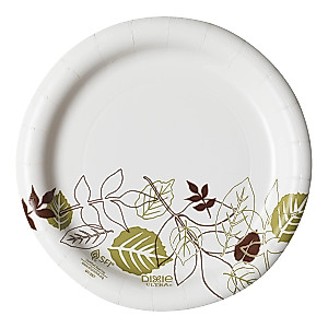 Dixie 6 7/8" Medium-Weight Paper Plates by GP PRO (Georgia-Pacific), Pathways, UX7WS (CASE), 125 Count (Pack of 4), Total 500