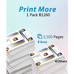 MM MUCH & MORE Compatible Toner Cartridge Replacement for Dell 1260 RWXNT 331-7328 Used for B1260dn B1260 B1265dn B1265dnf B1265dfw Series Printers (1-Pack, Black)