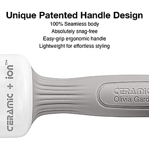Olivia Garden Ceramic + Ion Round Thermal Hair Brush, 4.25" (Not Electrical)