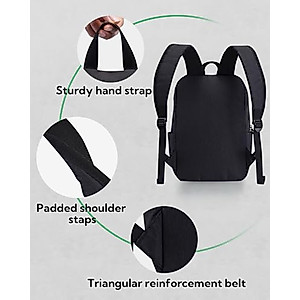 WATERFLY Mini Basic Lightweight Backpack: Simple Solid Color Lightweight Casual Everyday Backpack Small Basic Ultralight Travel Daypack For Woman Man Adult