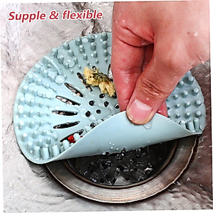 Homoyoyo Kitchen Sink 4pcs Flat Cover Silicone Catchers Strainers Kit Kitchen Stoppers Bath Sink Drain Hair Shower Plugs