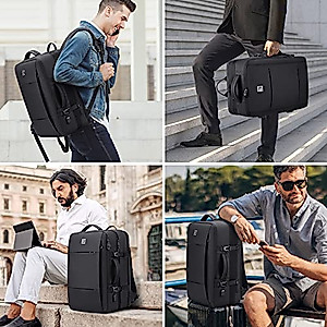 Bagsure Carry On Backpack, 40L Flight Approved Travel Backpack for Men Women, Expandable Water-resistant 17Inch Laptop Backpack, Casual Daypack Large Backpack for Business Weekend Hiking