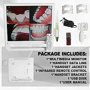 ofunoul 17" Large Digital LCD AIO Monitor 10 Million PixelsIntra Intra 0ral Camera,Single/Multiple Image Display（Multilingual Design ）