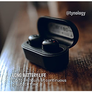 YAMAHA TW-E3B Premium Sound True Wireless Earbuds Headphones, Bluetooth 5 aptX, Charging Case, Water-Resistant, Sweat-Resistant for Sport, Ultra Compact, Lightweight, Easy Controls (Black)