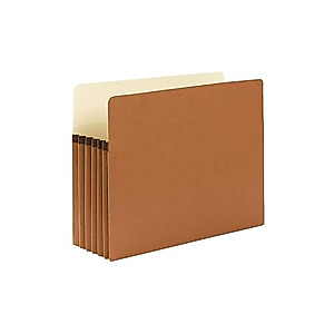 Smead® Redrope File Pockets, Letter Size, 5 1/4" Expansion, 30% Recycled, Redrope, Box Of 50