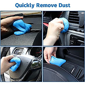 JUSTTOP Universal Cleaning Gel for Car, Detailing Putty Gel Detail Tools Car Interior Cleaner Laptop Cleaner(Blue)