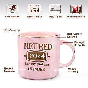 Retirement Gifts for Women,2023 Funny Christmas Retiring Gifts for Coworker Happy Retirement Coffee Mug for Retired Best Friends Farewell Goodbye Gift for Female Boss Teacher Nurse Retiree Mom Grandma