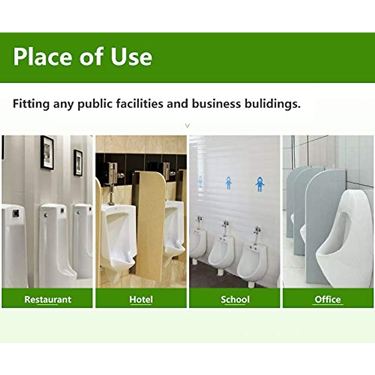 Tigerboss Urinal Screen Deodorizer (30 Pack) - Scent Lasts for Up to 30 Days – Anti-Splash &Ideal for Any Public Business Facilities Bathrooms Blue