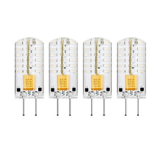 TZHILAN Blue G4 LED Light Bulb 12V AC/DC 2W 48×3014 SMD 20W Halogen Bulb Equivalent, Capsule Spotlight Lamps for Landscape Decorative lights Holiday celebration Pack of 4