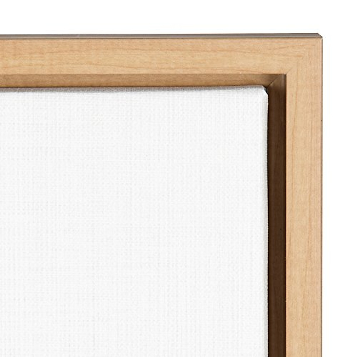 Kate and Laurel Sylvie Shy Bunny Rabbit Animal Print Portrait Framed Canvas Wall Art by Amy Peterson, 18x24 Natural