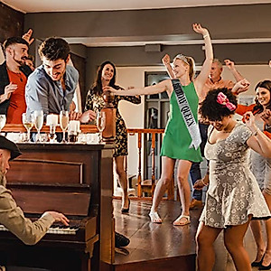 AOPRIE Birthday Crown for Women Birthday Queen Sash Silver Black Birthday Tiara for Women Princess Crown Rhinestone Happy Birthday Accessories Party Favor