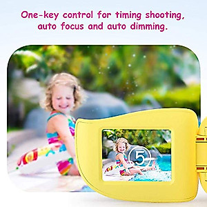 IW.HLMF USB Children Digital Camera AI Intelligent Video Camera Camera with Multiple Cute Cartoon Photo Stickers Support 2000/2003/Me/XP/Vista/Windows 7/Mac OS(Pink) Gift