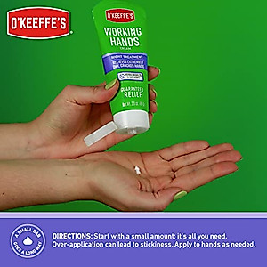 O'Keeffe's Working Hands Night Treatment Hand Cream, 3 oz Tube, (Pack of 2)
