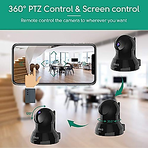 Pet Camera - TENVIS Pet Security Wireless Indoor Security Camera System w/Motion Detection, Two Way Audio, Enhanced Night Vision, Indoor Home Security Camera with MicroSD Slot, iOS/Android (2PCS)
