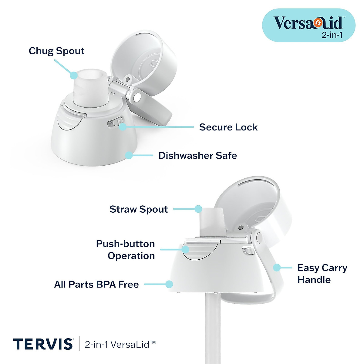 Tervis Venture Lite USF Bulls - All Over Made in USA Double Walled Insulated Tumbler Travel Cup Keeps Drinks Cold & Hot, 24oz Water Bottle, Classic