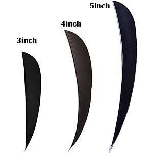 AMEYXGS 50 Pcs 3/4/5 Inch Archery Arrow Fletching Turkey Feather Fletching Right Wing Left Wing Feather Real Arrow Vanes for Hunting Arrow Accessories DIY Archery (red, 5 inch/left wing)