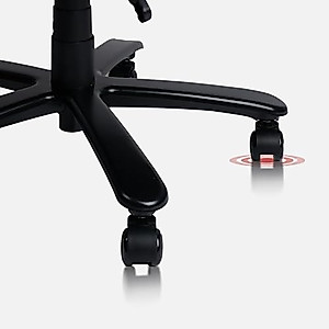 CLATINA Ergonomic Velvet Big and Tall Executive Office Chair with Upholstered Swivel 400lbs High Capacity Adjustable Height Thick Padding Headrest and Armrest for Home (Brown)