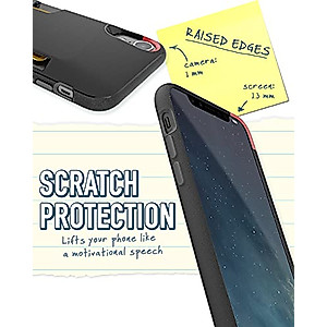 Smartish iPhone XR Wallet Case - Wallet Slayer Vol. 1 [Slim + Protective] Credit Card Holder for Apple iPhone 10R (Silk) - Black Tie Affair