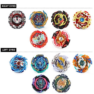 Ruolan Battling Top Metal Fusion Evolution Master Burst Gyro Toys Spinning Tops Set, Combat High Performance Game with 2 Launchers Gift for Children Boys Kids (12PCS)