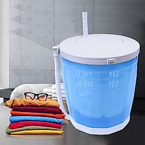 Non Electric Hand Crank Washing Machine - Manual Washer for Dorms, Apartments, Camping - Underwear Washer - Efficient Laundry Washer