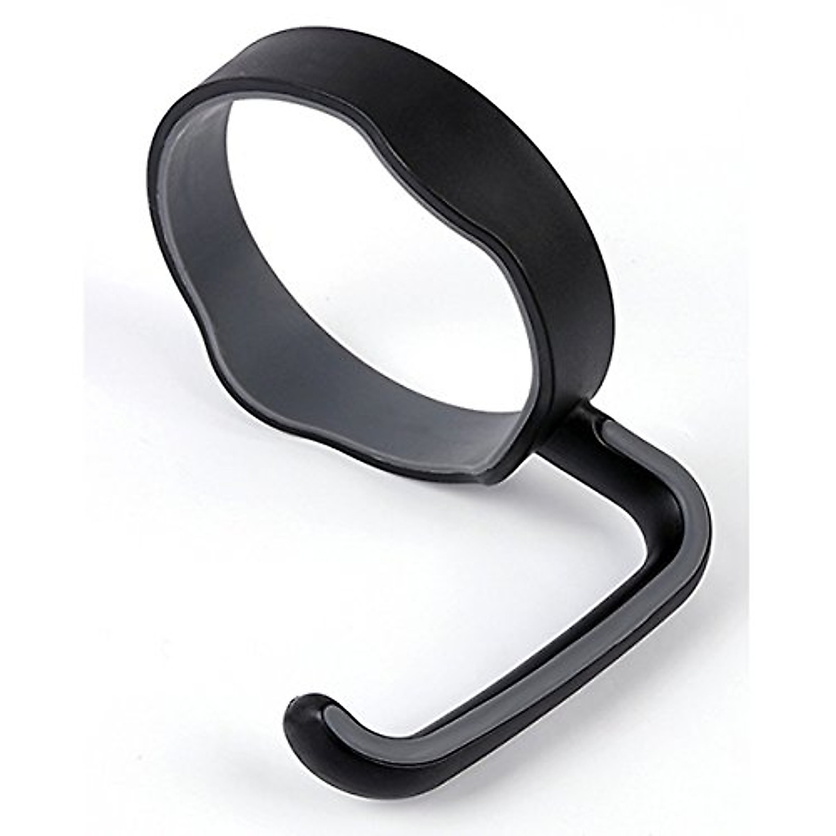 Tumbler Handle for 20 oz Yeti Rambler Cooler Cup, Rtic Mug, Sic, Ozark Trail Grip and more (20 Oz, Black)