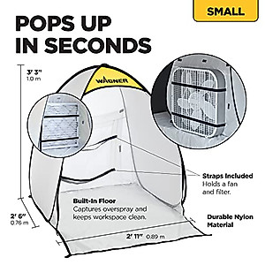 Wagner Spraytech C900051 HomeRight Small Spray Shelter Portable Paint Booth for DIY Spray Painting, Hobby Paint Booth Tool Painting Station, Spray Paint Tent