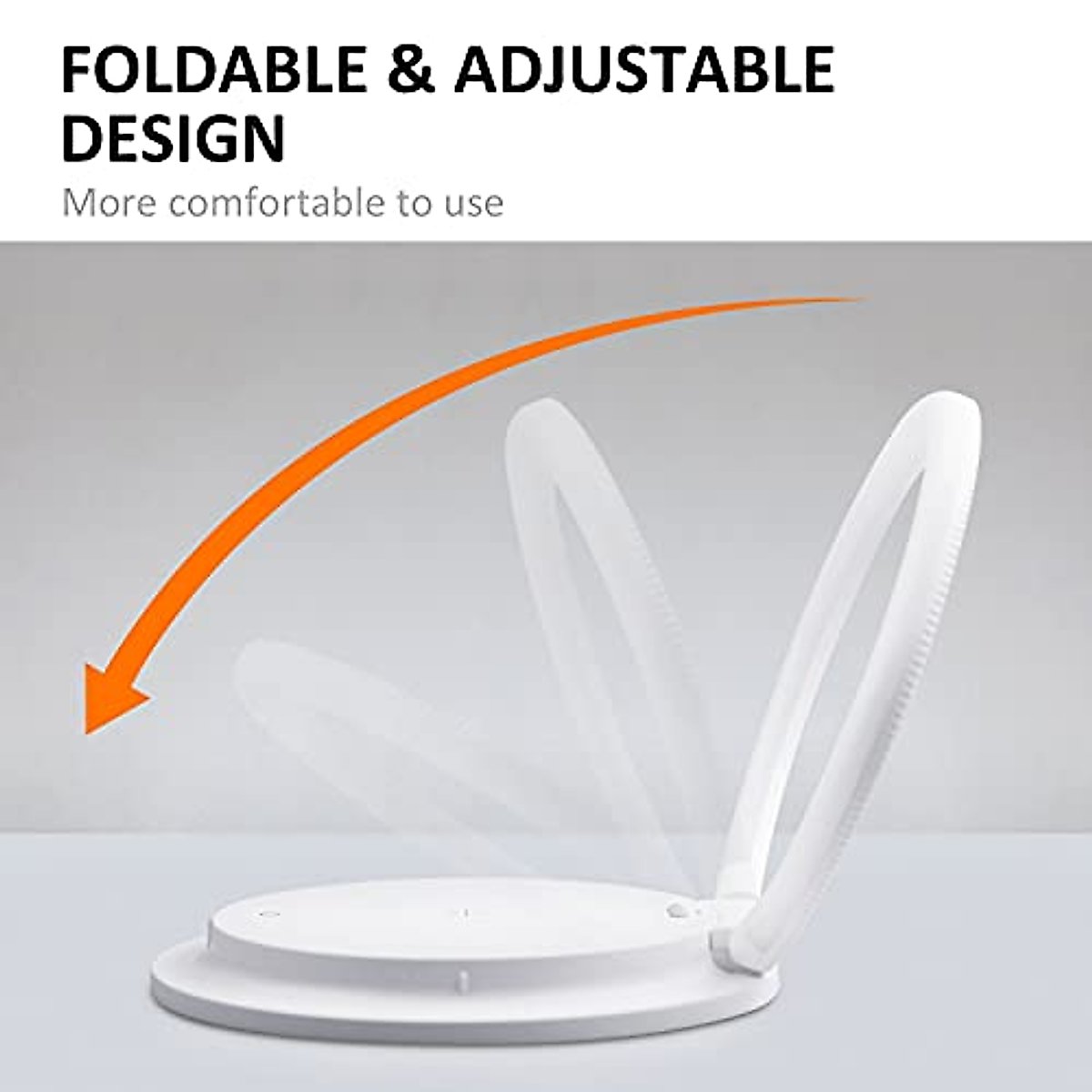 LED Desk Lamp with Wireless Charger，Bedside Lamp with Wireless Charger Compatible with Most Wireless Charging Enabled Devices(White)