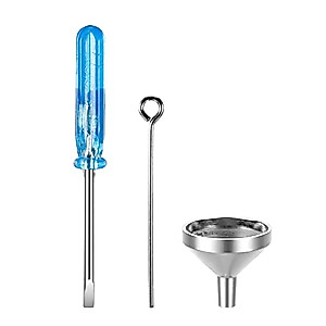 Mini Funnels Set Stainless Steel Urn Funnel Filler Kit for Cremation Jewelry Ashes Keepsakes