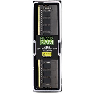 NEMIX RAM 32GB (1X32GB) DDR4 2933MHZ PC4-23400 2Rx8 1.2V 288-PIN ECC UDIMM Compatible with Samsung M391A4G43AB1-CVF Unbuffered Memory
