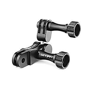 Aluminum Ball gopro Handlebar Mount, 360 Rotation and Lock Any Direction, Shock-Resistant, Compatible with Gopro Max Hero 9 8 DJI OSMO Action Camera