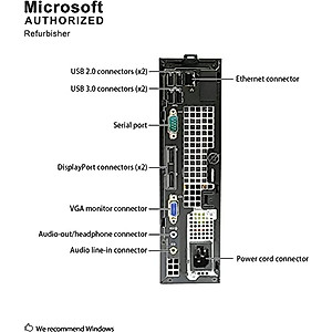 Dell Optiplex 9020 Ultra Small Tiny Desktop Micro Computer PC (Intel Core i7-4770S, 16GB Ram, 512GB Solid State SSD, WiFi, Bluetooth, HDMI Win 10 Pro (Renewed)