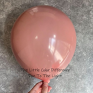 Pateeha Dusty Pink Balloon Arch Garland Kit 135 Pcs Dusty Rose Gold Balloon Garland Double Stuffed Baby Pink White Balloons for Birthday Baby Shower Mothers Day Decorations