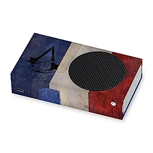 Head Case Designs Officially Licensed Assassin's Creed Flag of France Unity Key Art Matte Vinyl Sticker Gaming Skin Decal Cover Compatible with Xbox Series S Console