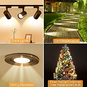 MR11 LED Light Bulbs, Non-Dimmable GU4 Led Bulbs 20W 35W Halogen Equivalent, G4/GU4/GZ4 Bi Pin Base LED Bulb Spotlight, Fiber Optics Christmas Tree Bulb 12V AC/DC for Christmas Trees 2700K, 6PCs