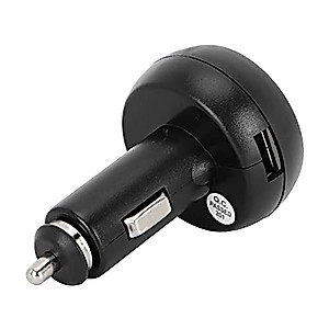 3 in1 USB Car Voltmeter Adapter,12V-24V Car USB Port Charger Digital LED Display Voltmeter Thermometer Auto Gauge Battery Voltage Tester Temperature Monitor Meter