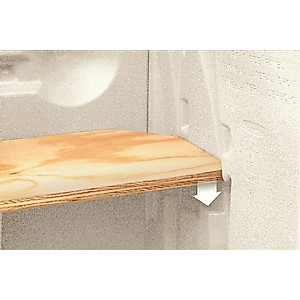 Rubbermaid Split-Lid Resin Weather Resistant Outdoor Storage Shed, Olive and Sandstone, for Garden/Backyard/Home/Pool