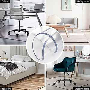 Heavy Duty Chair Mat,Floor Protector,1/5" Thick,48"x36",Can be Used on Hardwood Floors or Carpets,Non-Slip Not Stuck Wheels,Easy to Clean