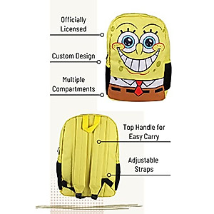 SpongeBob SquarePants Sponge Bob Square Pants Grinning Character Small Backpack Bag for Adults