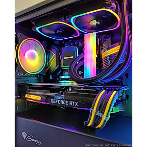 V-Color Prism Pro DDR4 16GB(8GBx2)-3200MHz (PC4-25600) CL16 RGB Gaming Desktop Ram Memory UDIMM Hynix IC - Jet Black (TL8G32816C-E6PRKWK)