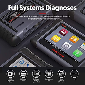 Autel MaxiCOM MK808 Scanner, 2024 Newest Car Diagnostic Scan Tool Same as MX808 MK808Z, All System Diagnosis and 28+ Service, Active Test, Bi-Directional Control, AutoAuth FCA SGW, 21+ Language