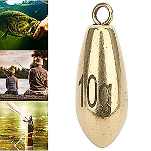 nwejron Fishing Sinkers Set, Alloy Copper Fishing Weights Fishing Sinkers Accessories Kit for Fishing Lovers for Fishing Tool(10g)