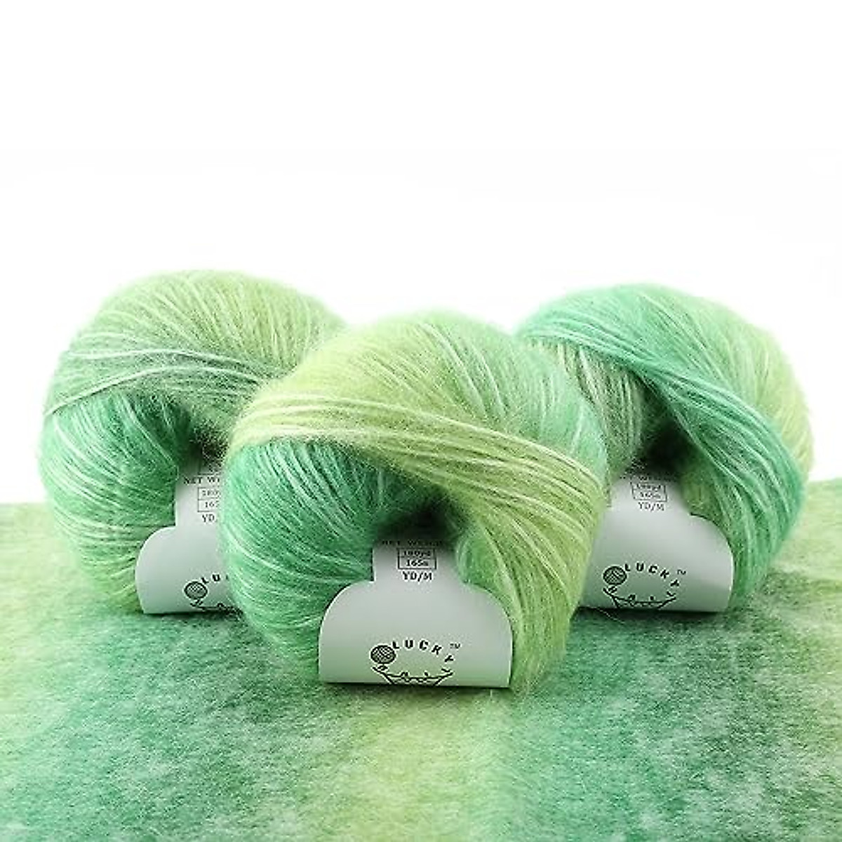 Yarn for Crocheting,1PC Soft Yarn Gradient Colorful Yarn for Knitting Blended Crochet Yarn for Crocheting Sweater,Gloves,Scarf,Yarn DIY Toys (Emerald Green)