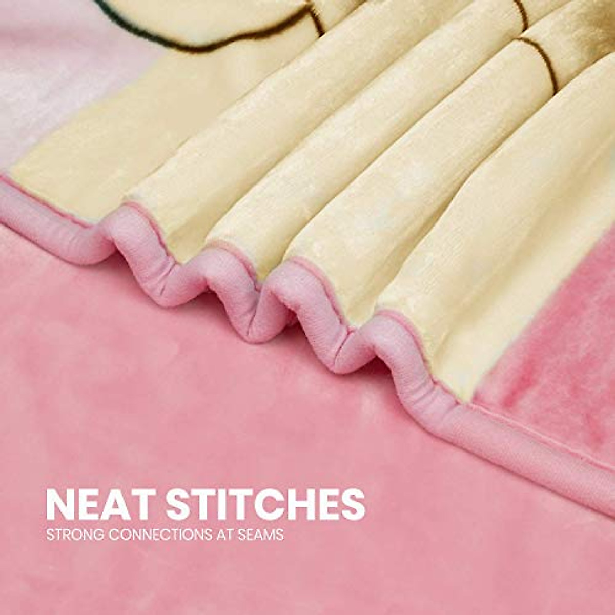 Hearth & Harbor Toddler Blanket Silky Soft Minky Children Bed Blanket - Ultra Plush, Thick & Warm - 39x51 inches Bear Prints,