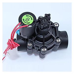 XAXAX Water Flow Meter, 1-1/4" 1-1/2" Water Irrigation Solenoid Valve with Flow Regulation 220VAC 24VDC 24VAC DC Latching for Agricultural Irrigation,Gallon, QTS, PTS, L, m³(DN40)
