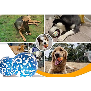 Hungry Dog Co.- Super Durable Premium Dog Balls -Pet Safe Dog Toys for Fun and Play. Very Bouncy and Durable -Great for Aggressive Chewers -Stimulating Colors and Patterns -2 Multi-Color 3” Balls #2
