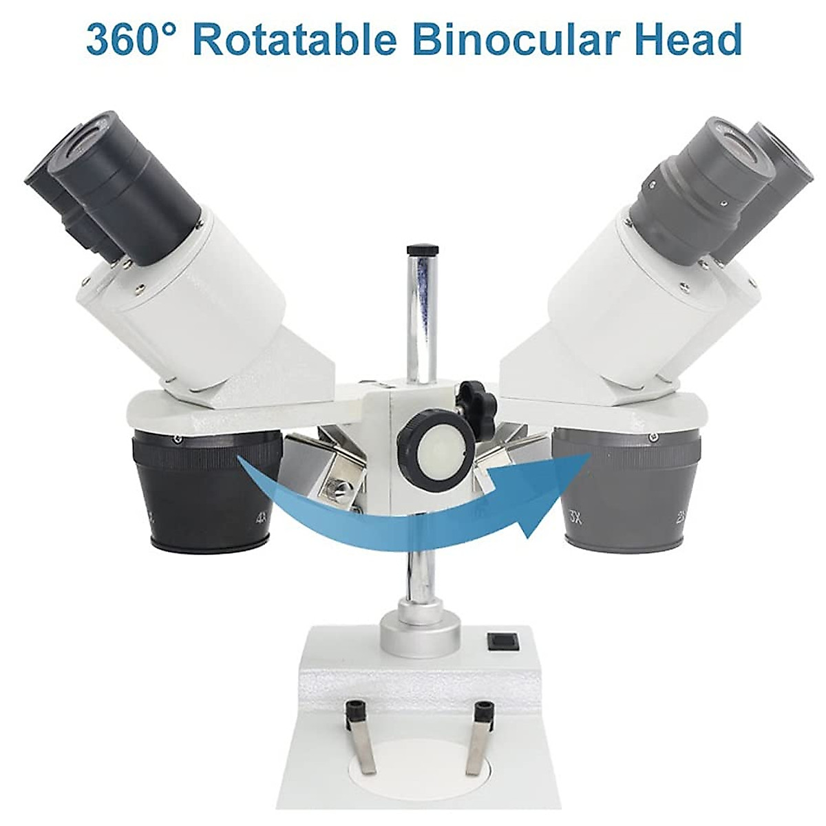 SDGH Binocular Stereo Microscope Industrial Stereo Microscope Top LED Illumination Mobile Phone PCB Soldering Repair Tool (Color : OneColor, Size : 20X)