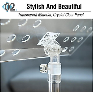 Portable Speaker Podium Stand Clear Acrylic Lecterns Height Adjustable Podium Firm and Stable Base Pulpits Speaking Lectern