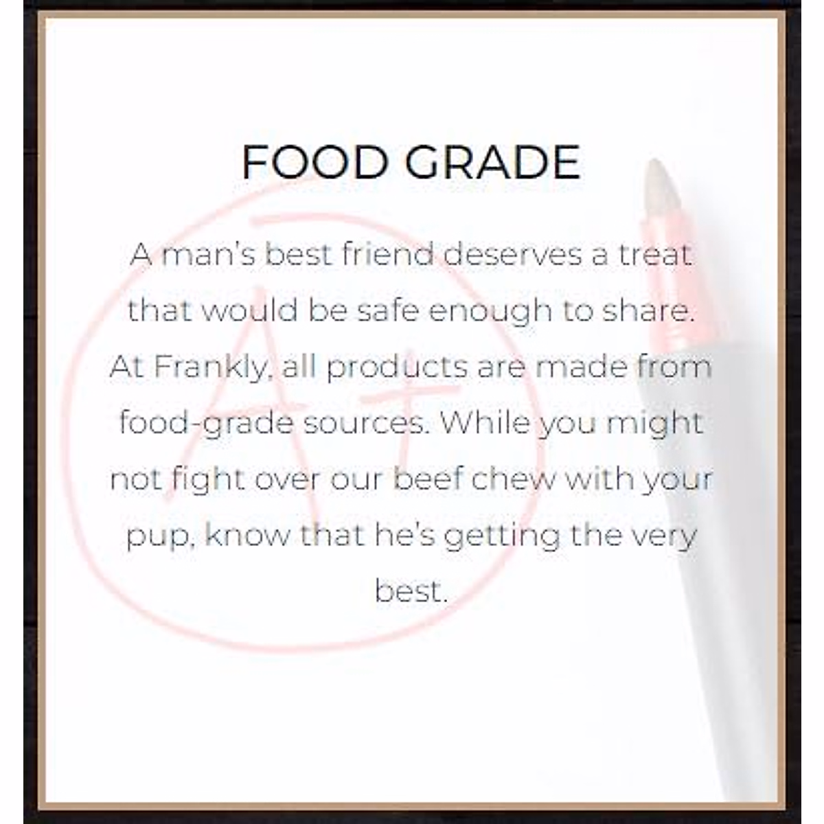 Frankly Pet Original Beef Chew - Peanut Butter Flavored Chips - Collagen Packed, Ingredients Sourced and Manufactured in The U.S.A. - 16 Oz Bag